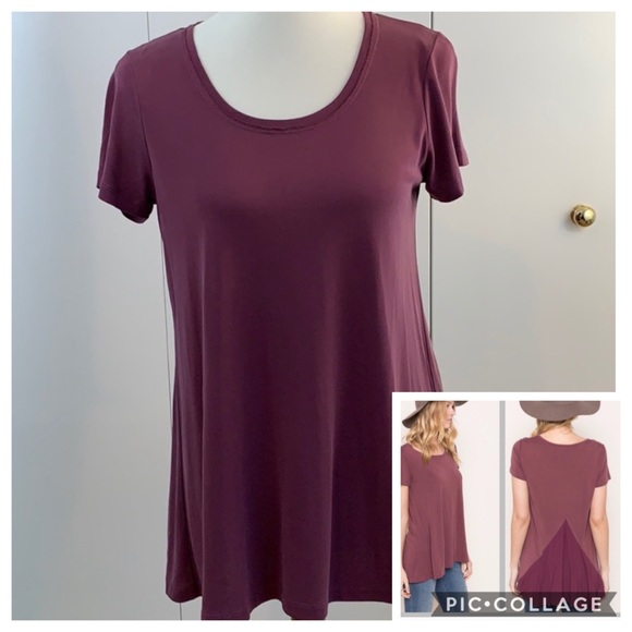 Mystree | Tops | Mystree S Short Sleeve Long Top With Back Fabric ...